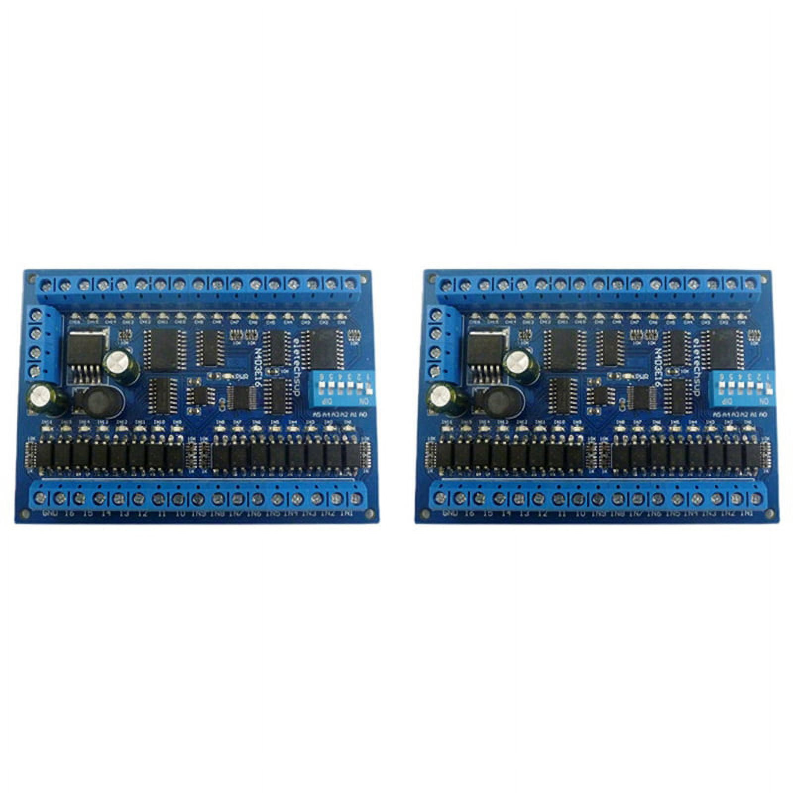 2X DC 12V 24V 16 Input 16 Output RS485 Remote Control Switch PLC IO ...