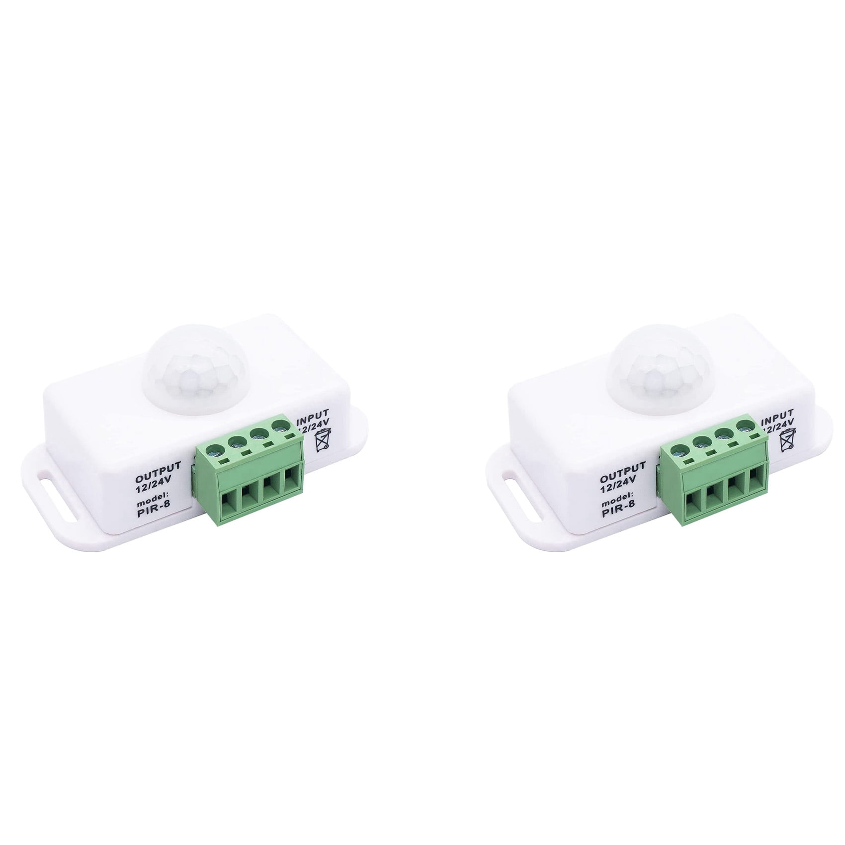 2X DC 12V 24V PIR Motion Sensor Function Controller LED Switch Body ...