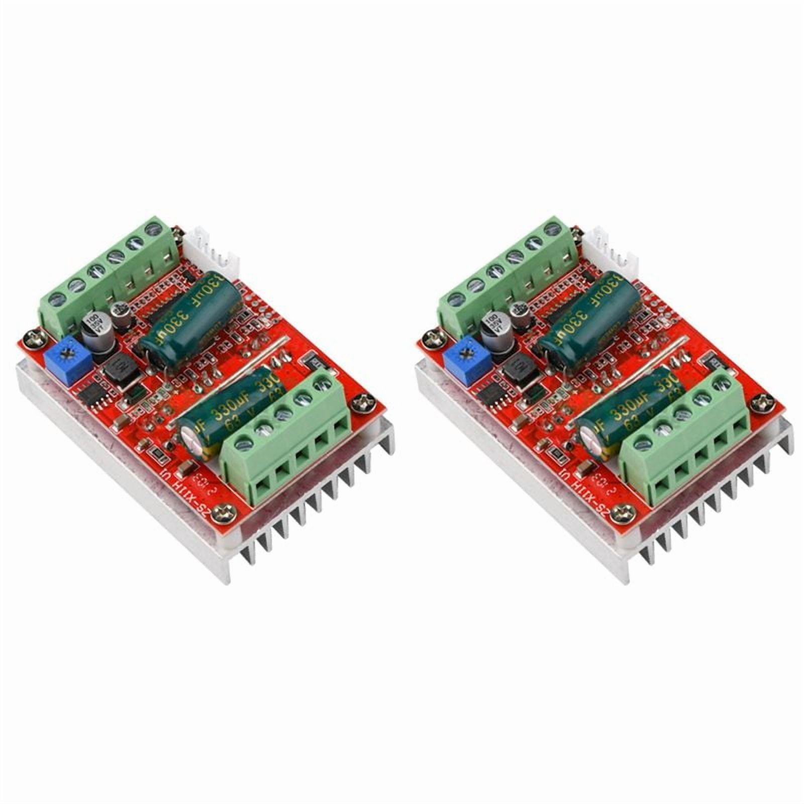 2X DC 6-60V 400W BLDC Three Phase Brushless Motor Controller PWM Hall ...