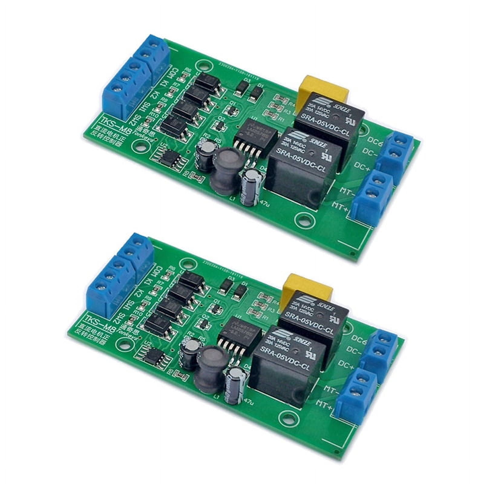 2X DC 6V 12V 24V DC Motor Forward and Reverse Controller 20A with Limit ...