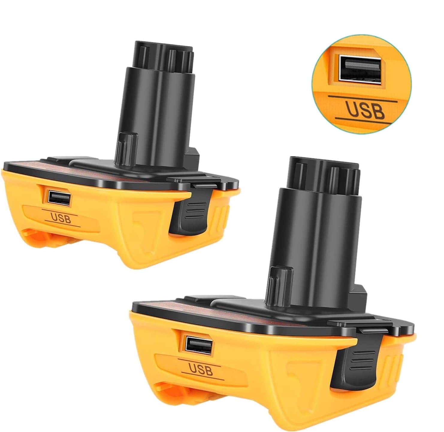 AWINQQY 2X DCA1820 20V Max to 18V Battery Adapter for Dewalt 18V NiCad ...