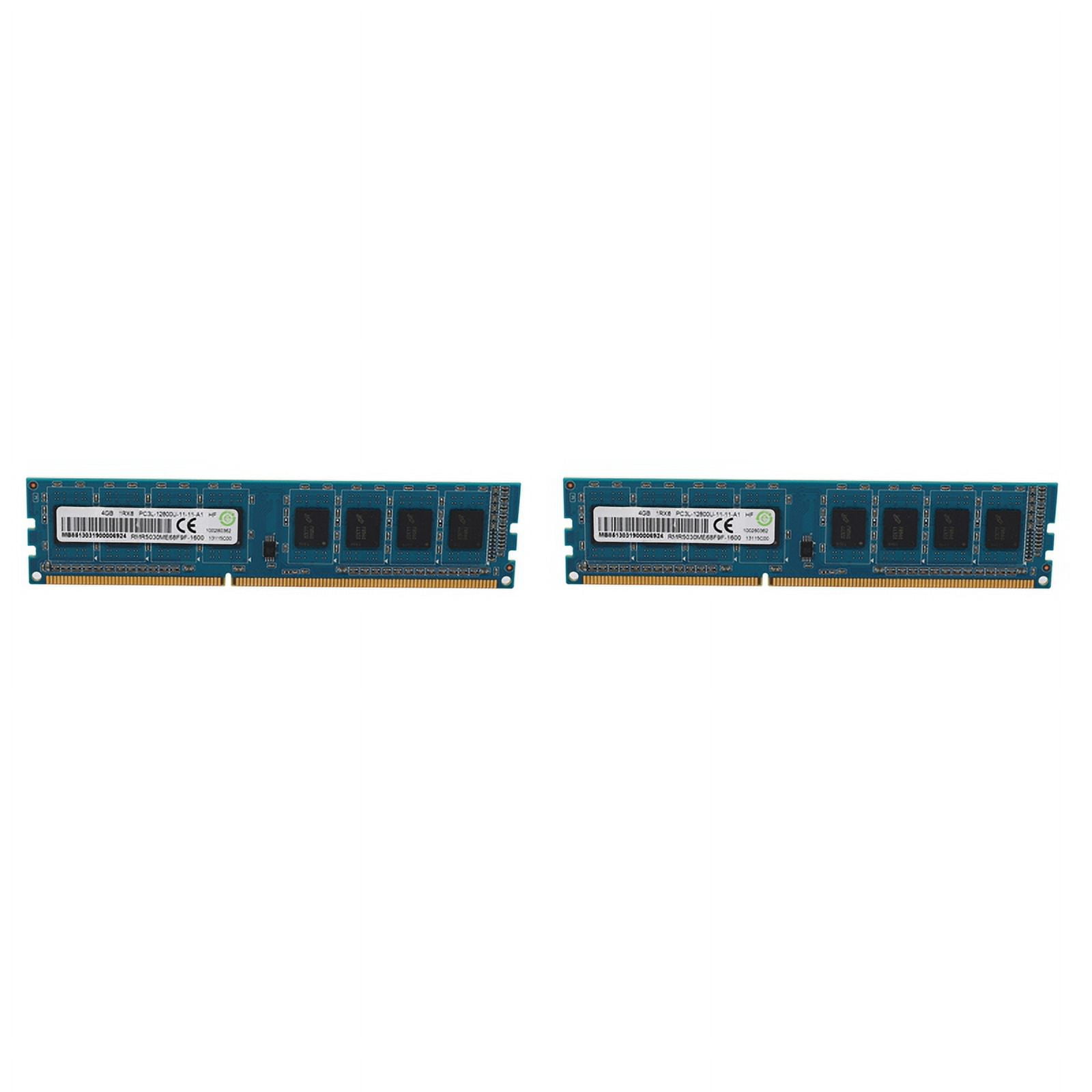 2X DDR3 4GB Desktop Memory 1RX8 PC3L-12800U 1600Mhz 240Pins 1.35V CL11 ...