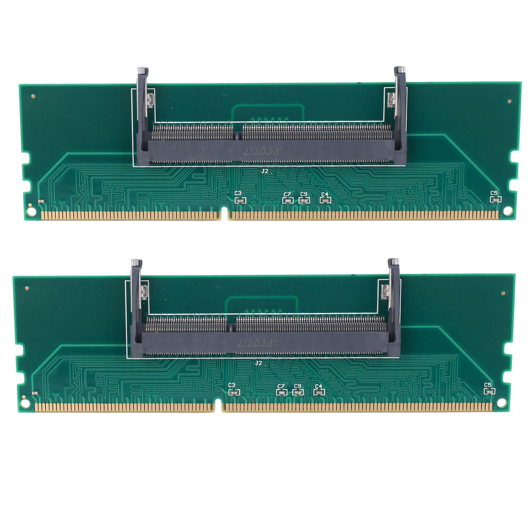 2x Ddr3 Laptop So Dimm To Desktop Dimm Memory Ram Connector Adapter Ddr3 Laptop Internal Memory
