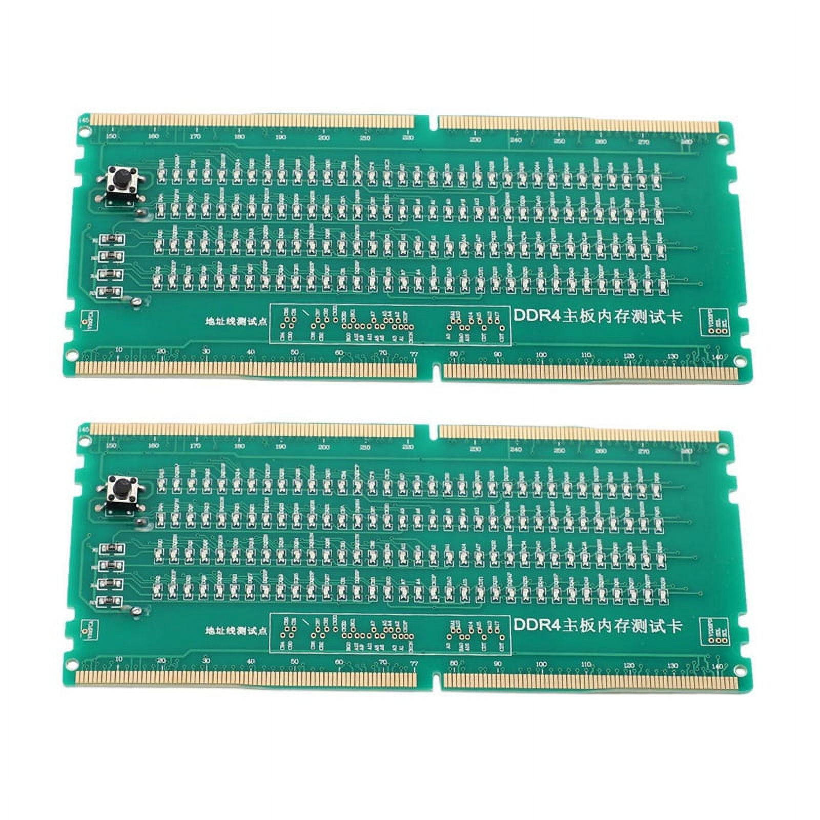 2X DDR4 Test Card RAM Memory Slot Out LED Desktop Motherboard Repair ...