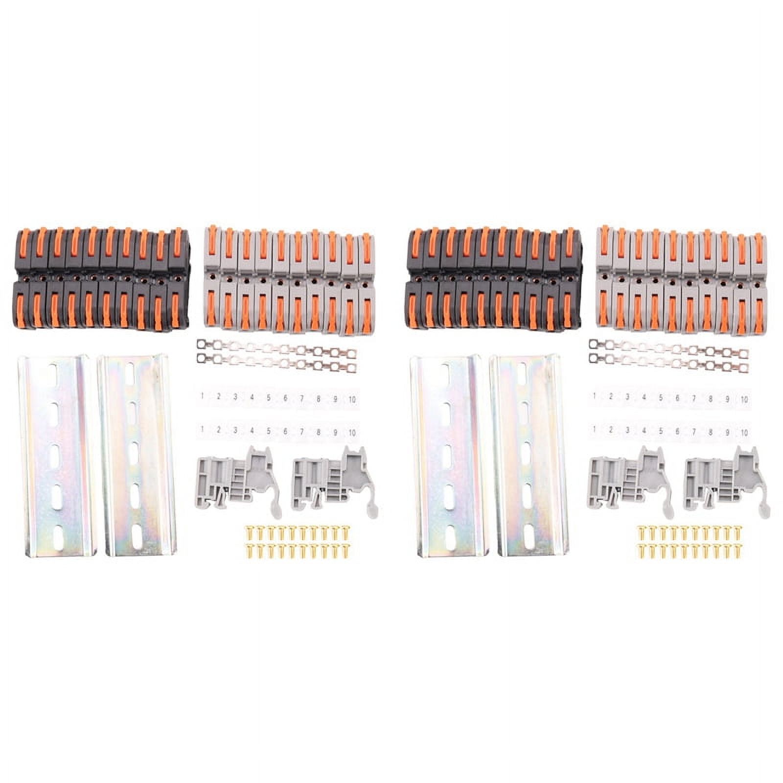 2X DIN Rail Terminal Blocks Kit, with Universal Compact Connectors ...