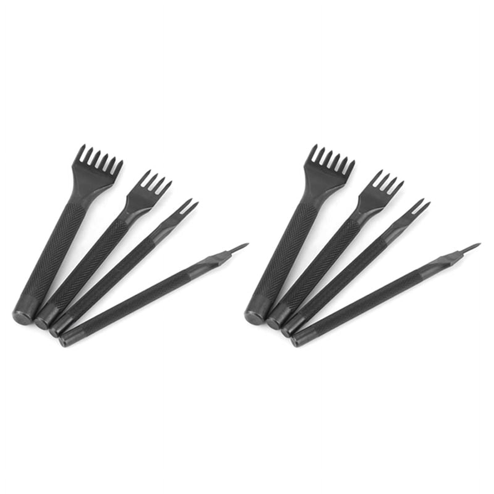 2X DIY Diamond Lacing Stitching Chisel Set Leather Craft Kits, Leather ...