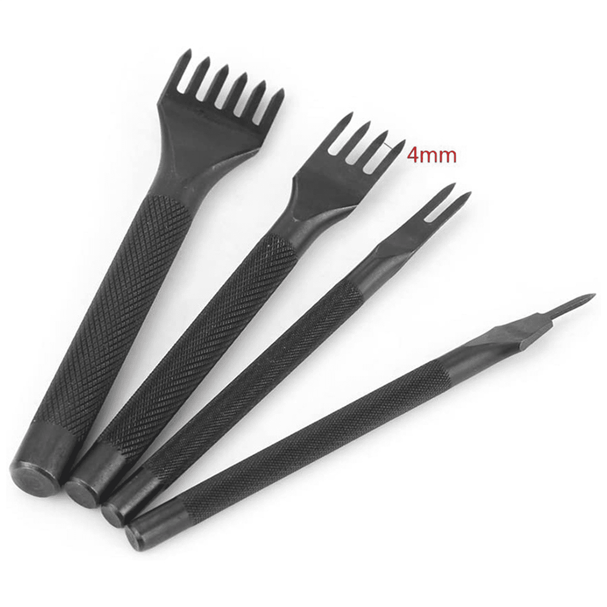2X DIY Diamond Lacing Stitching Chisel Set Leather Craft Kits, Leather ...