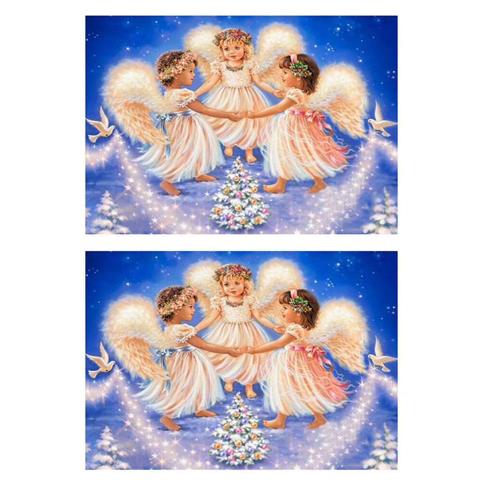 2X DIY Happy Angels Kit for Kids Bedroom Wall Decor - Walmart.com