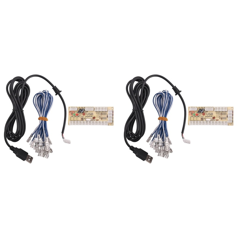 2X DIY Joystick Circuit Board USB Gamepad Control Board for Mame Jamma ...