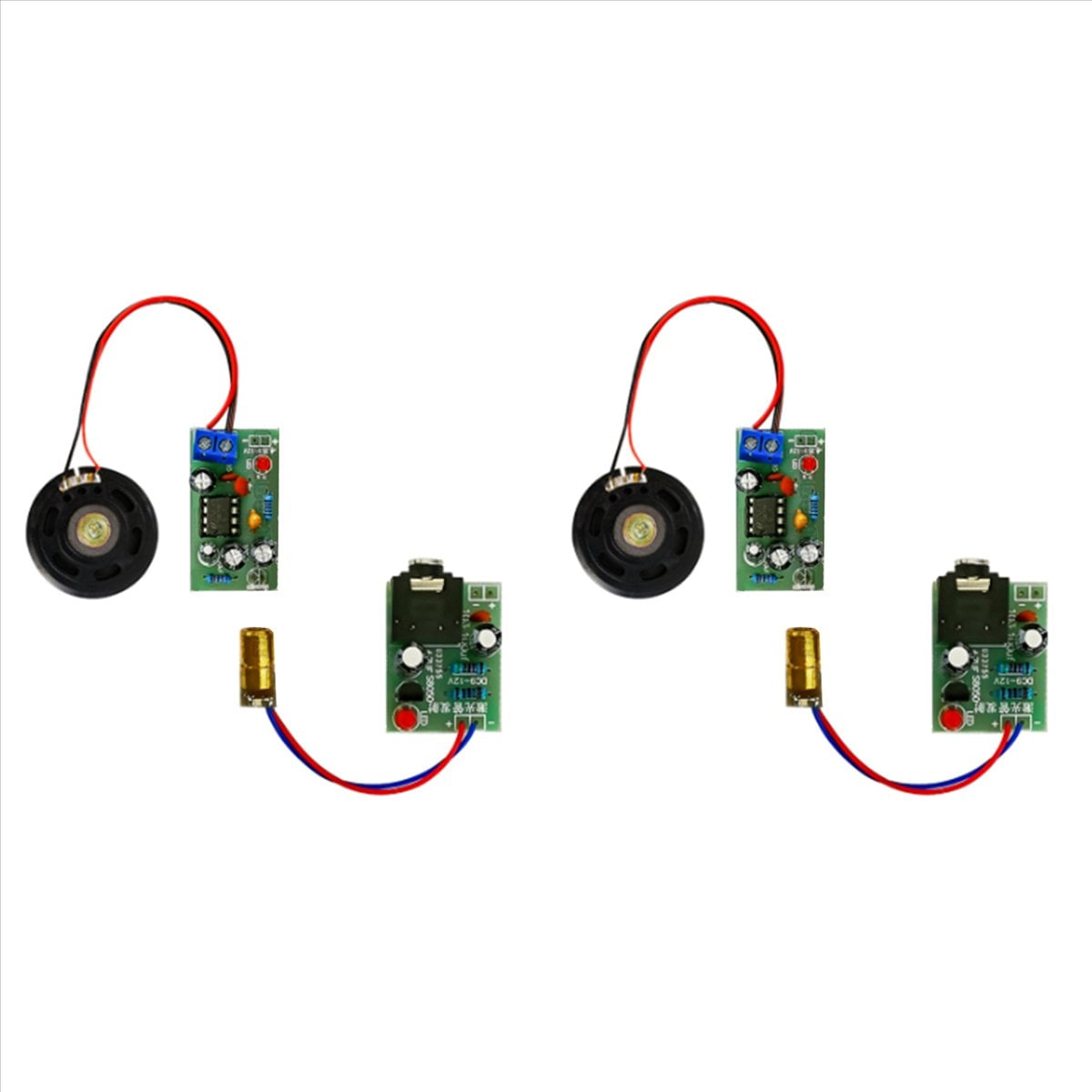 2X DIY Laser Wireless Audio Transmission Kit Electronic Production DIY ...