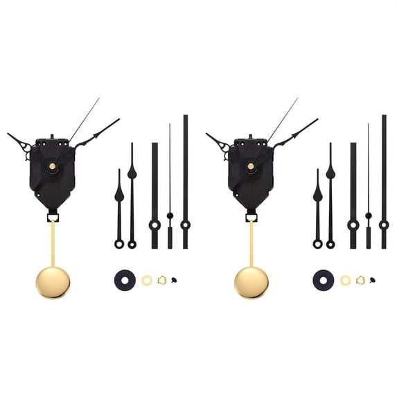 2X DIY Pendulum Clock Movement Mechanism with 6 Pairs Different Hands ...