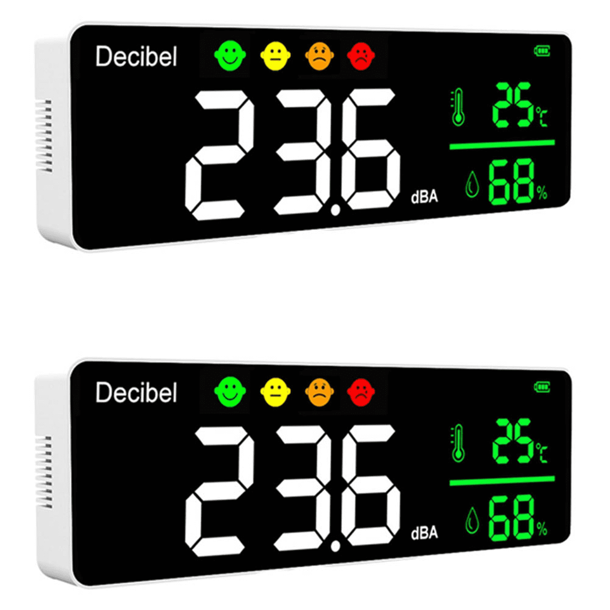 2X DM1306D Digital Decibel Sound Meter Smart Noise Detector 30130DB ...