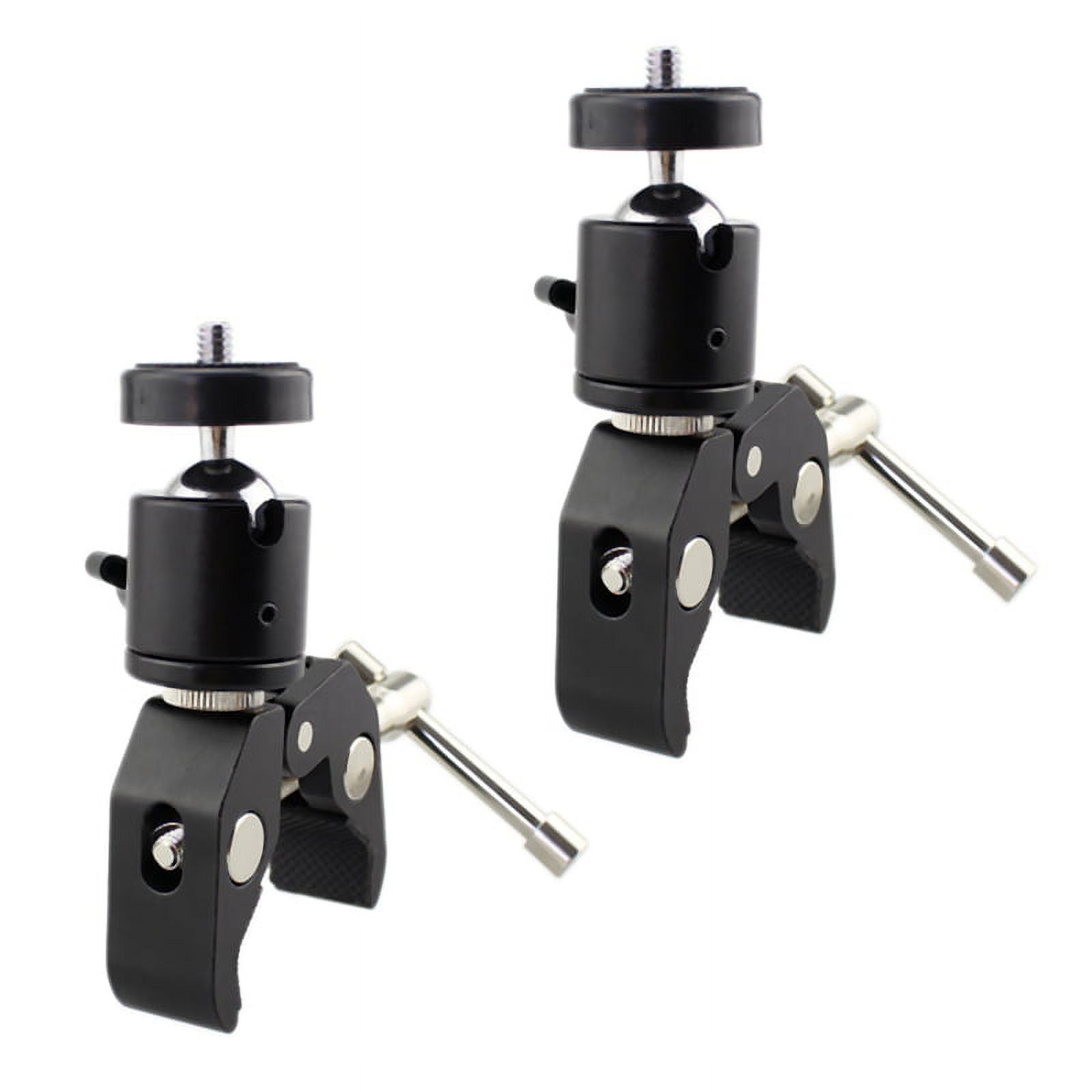 2X DSLR Shoe Mount Camera Mount Clamp 1/4 Inch -20 Tripod Hot Shoe ...