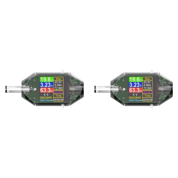 2X DT550 600W Digital Voltage Current Tester DC5.5x2.5mm Interface ...