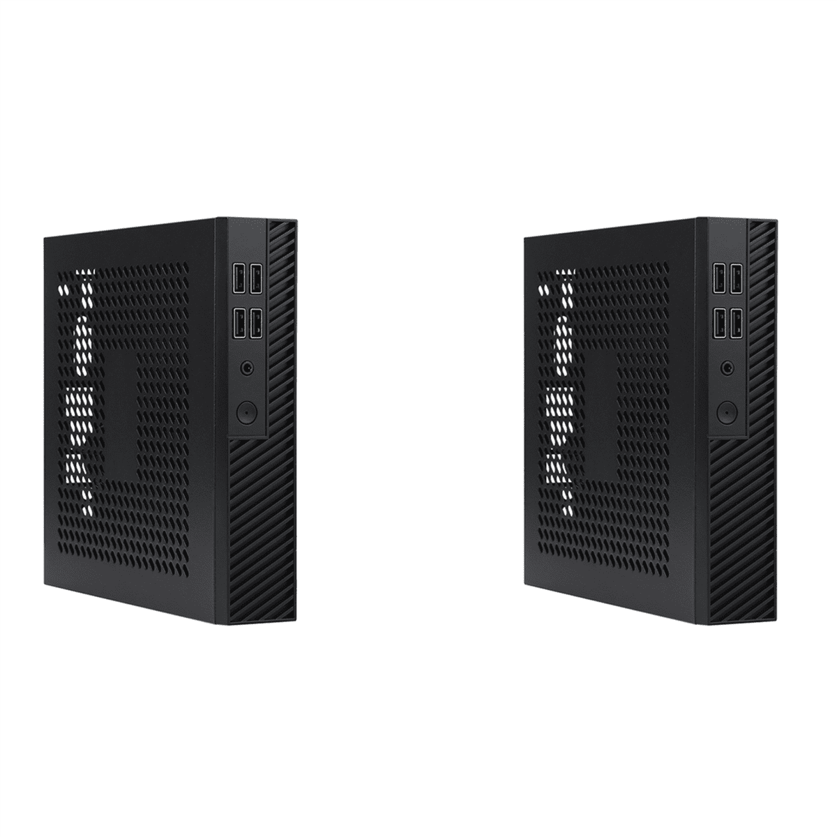 2X DX01 Thin Mini ITX Desktop Computer Chassis Thin Half Height ...
