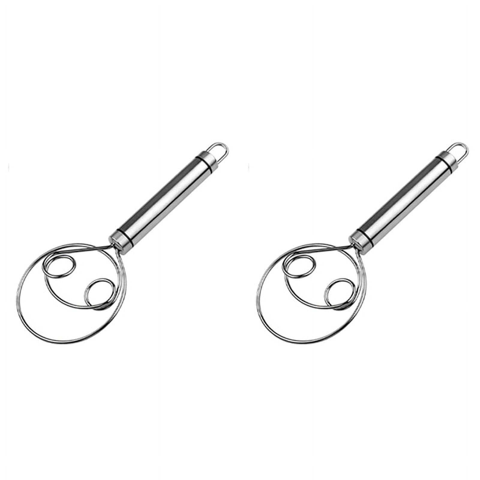 2x Danish Bread Dough Whisk Stainless Steel Dutch Bread Dough Whisk Scoring Tool Cake Tools For