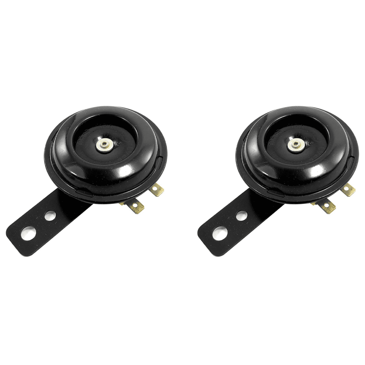 2X Dc 12V 1.5A Black Metal Electric Horn Compound Horn for Motorcycle ...