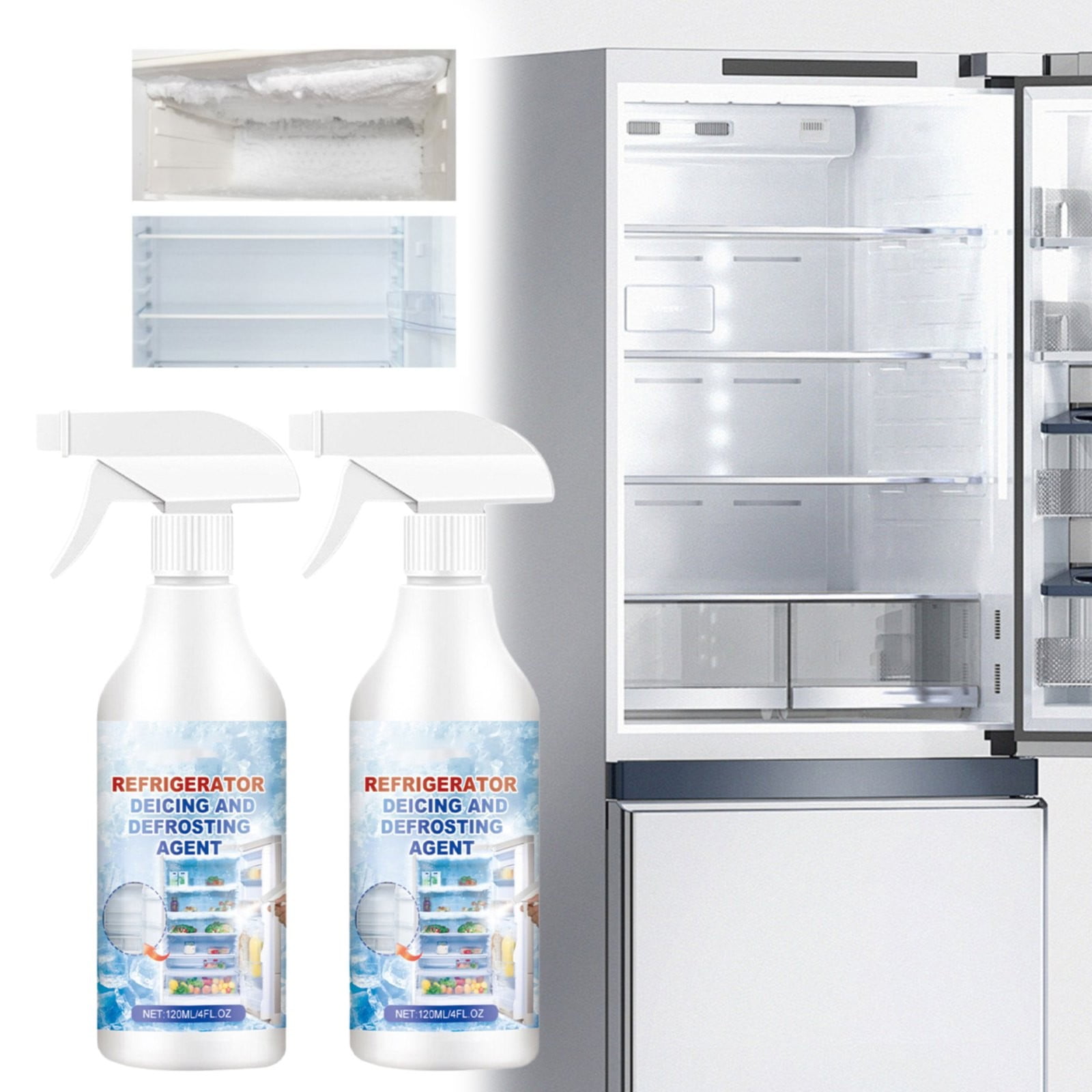 @2X Defrost Spray, Refrigerator Freezer Defrost Spray Refrigerator ...