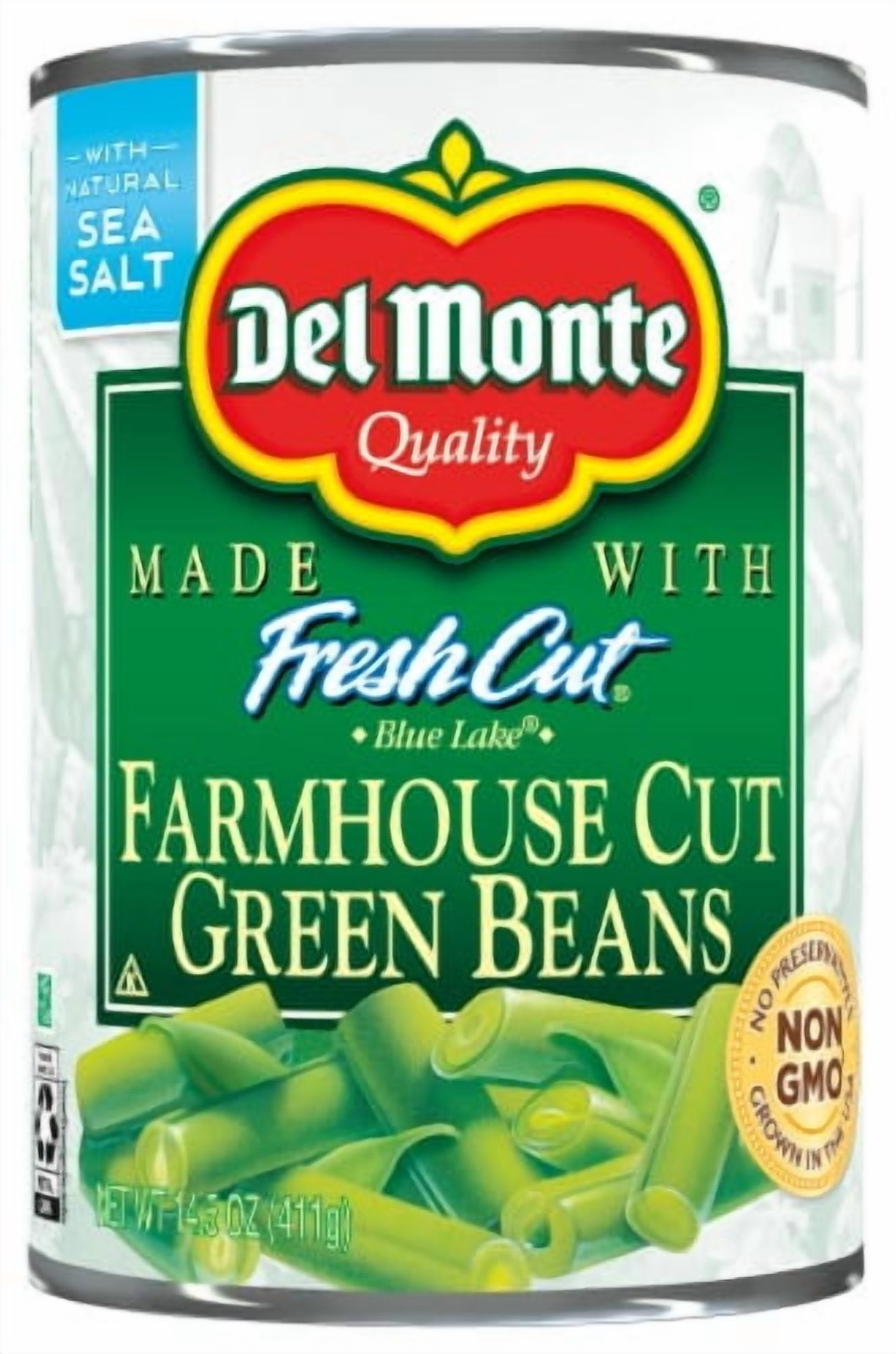 2X-Del Monte Blue Lake Farmhouse Cut Green Beans - 14.5 oz - Walmart.com