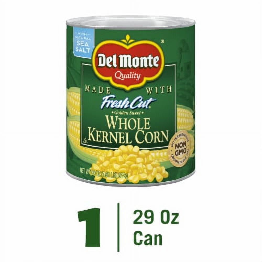 2X-Del Monte Fresh Cut Golden Sweet Whole Kernel Corn Canned Vegetables - 29 oz - Walmart.com