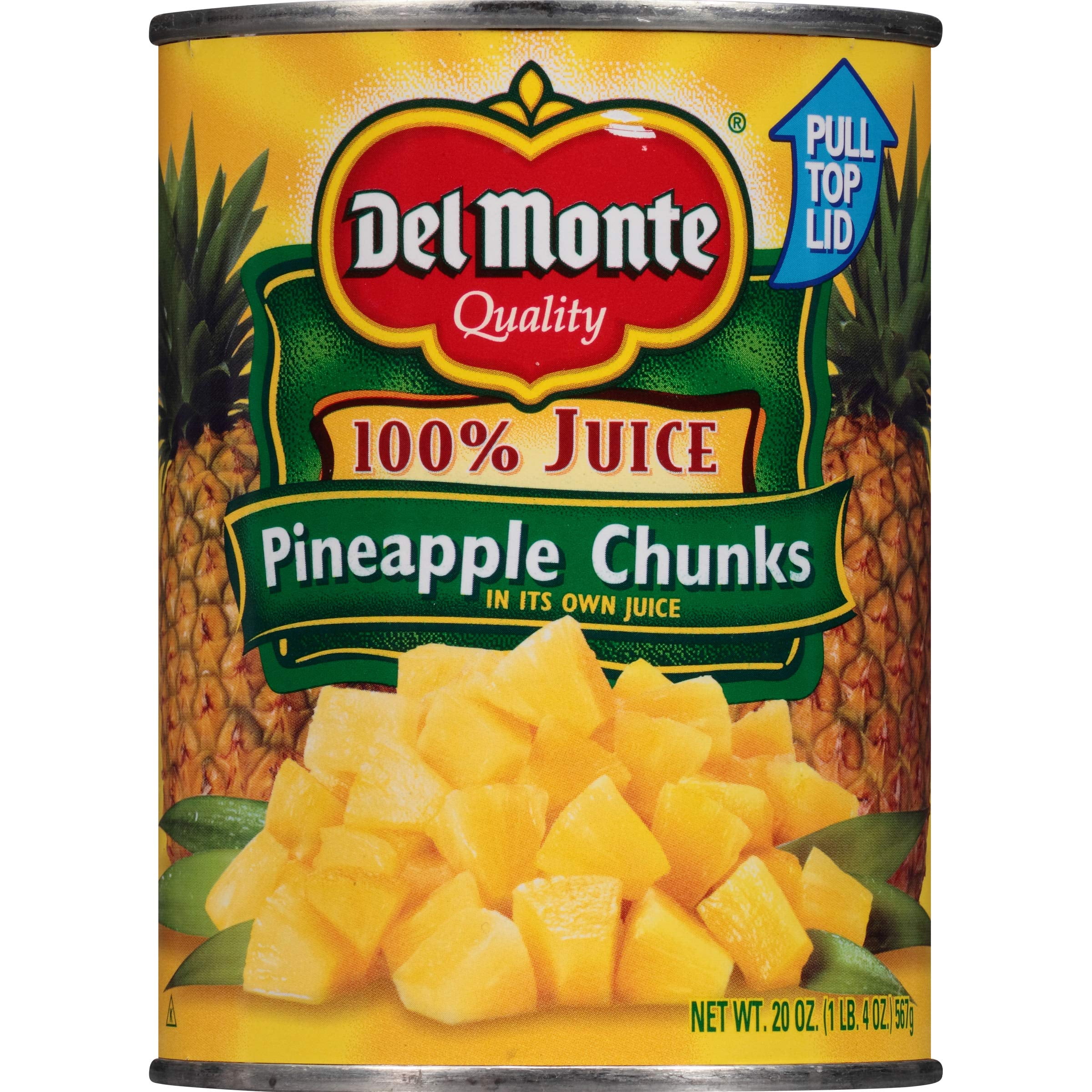 2X - Del Monte Pineapple Chunks In Juice, 20 Oz - Walmart.com