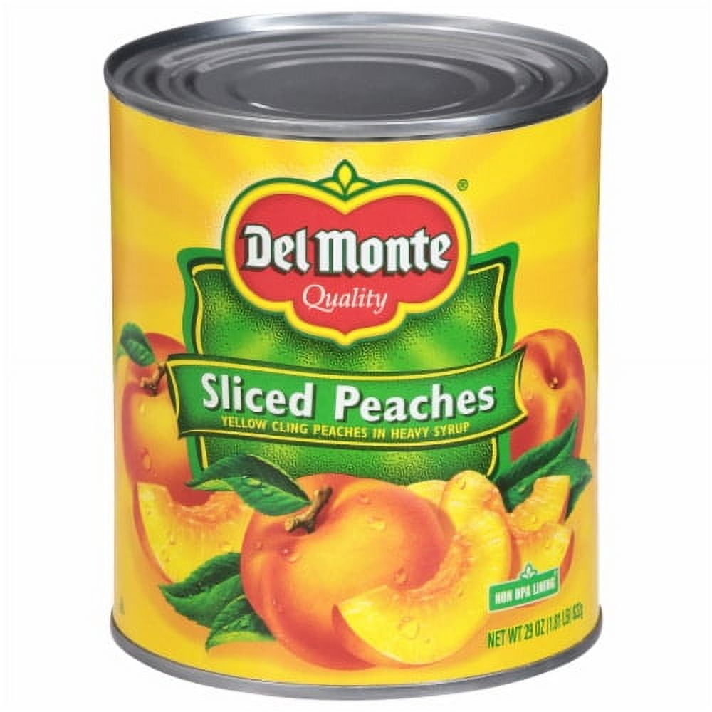2X-Del Monte Yellow Cling Sliced Peaches in Heavy Syrup Canned Fruit ...