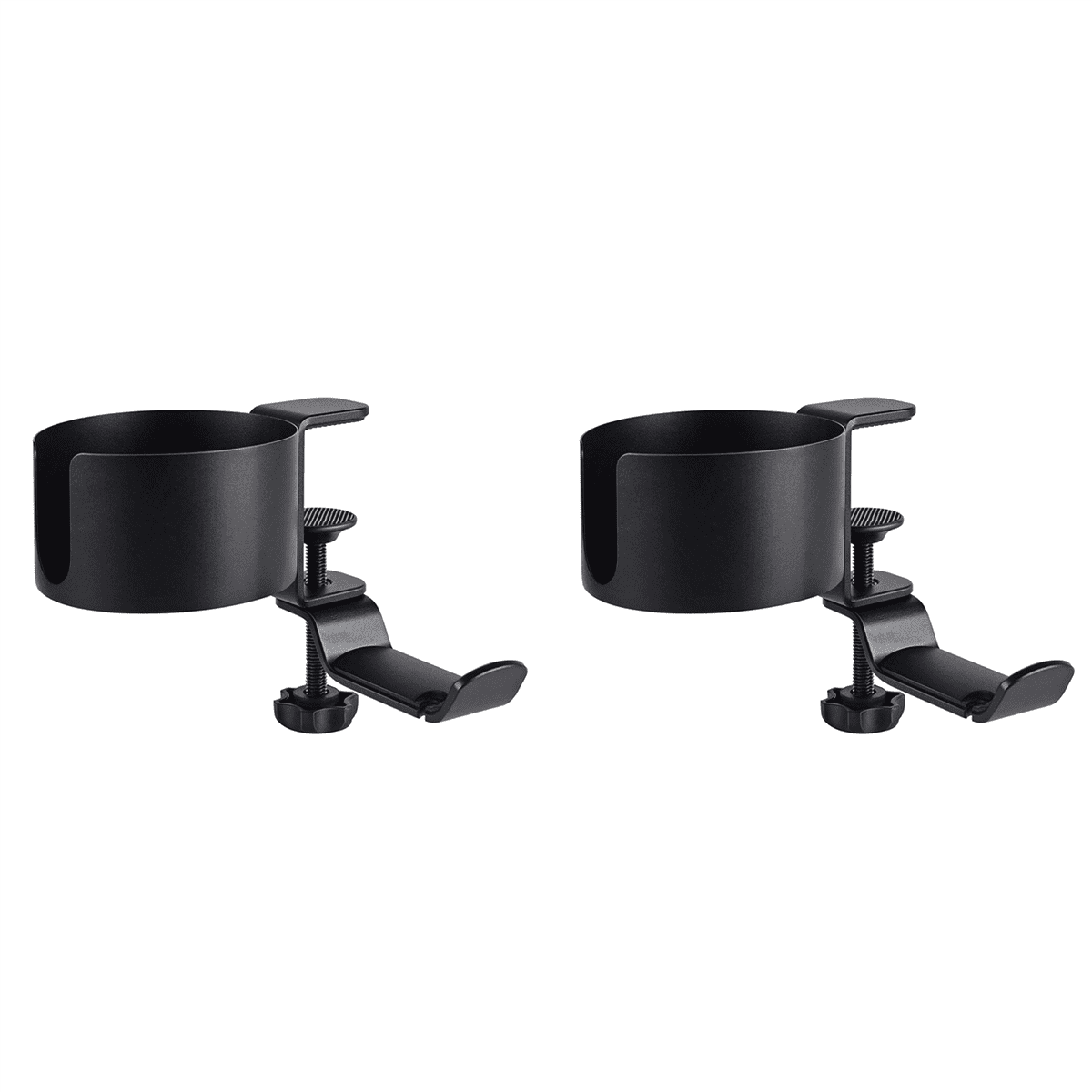 2X Desk Cup Holder, 2 in 1 Desk Cup Holder with Headphone Hanger, Anti ...
