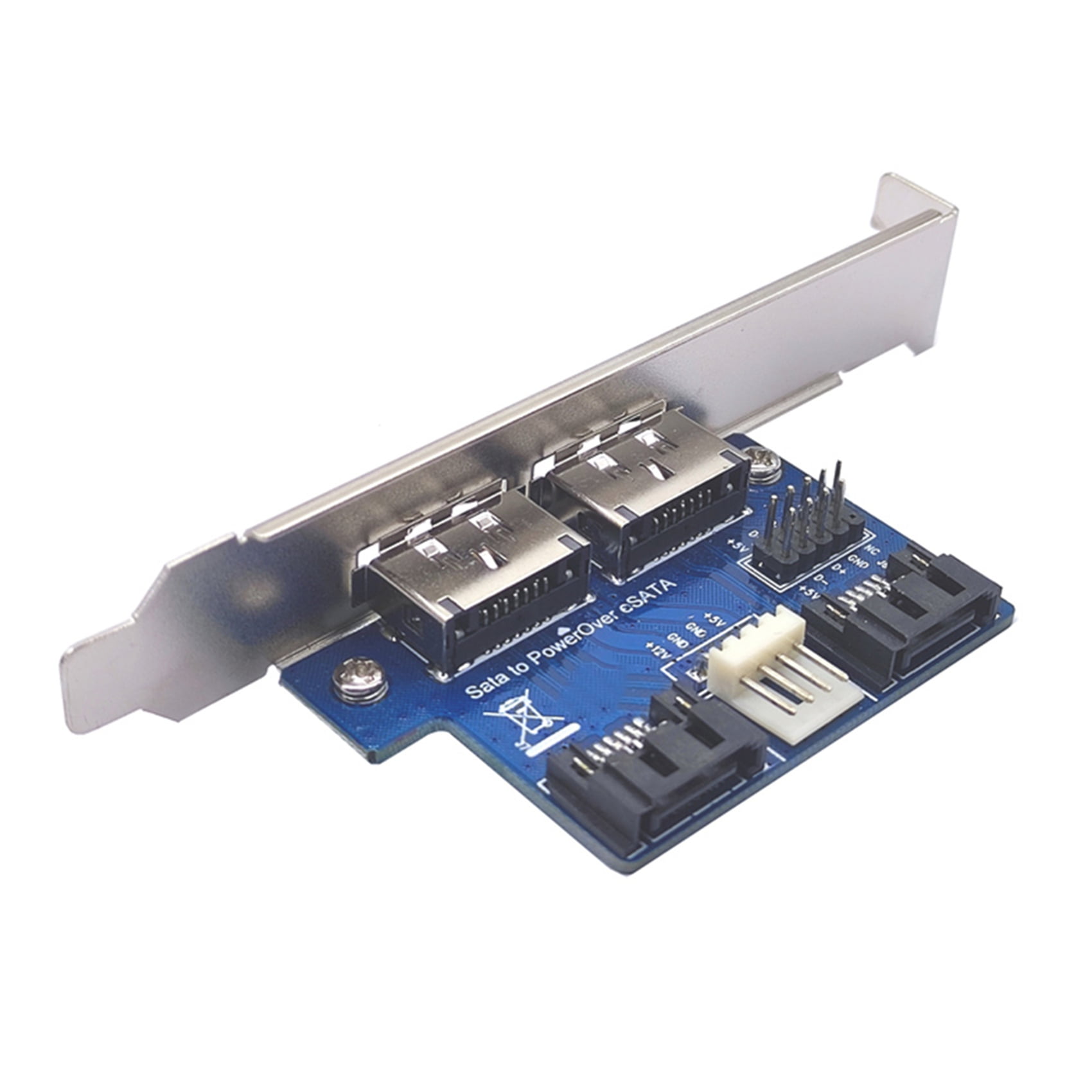 2X Desktop Computer Dual Port SATA to Power ESATA ESATAp 9Pin to USB 2. ...