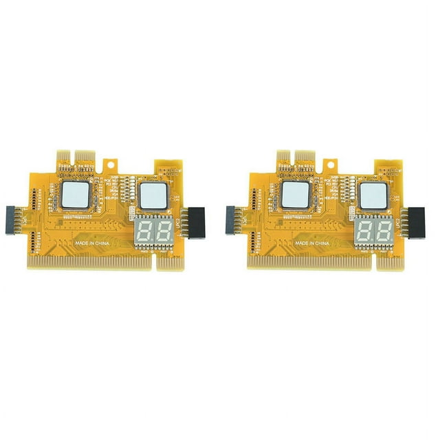 2X Detect Tool PCI-E LPC Multi Use Diagnostic Card Laptop Desktop Test ...