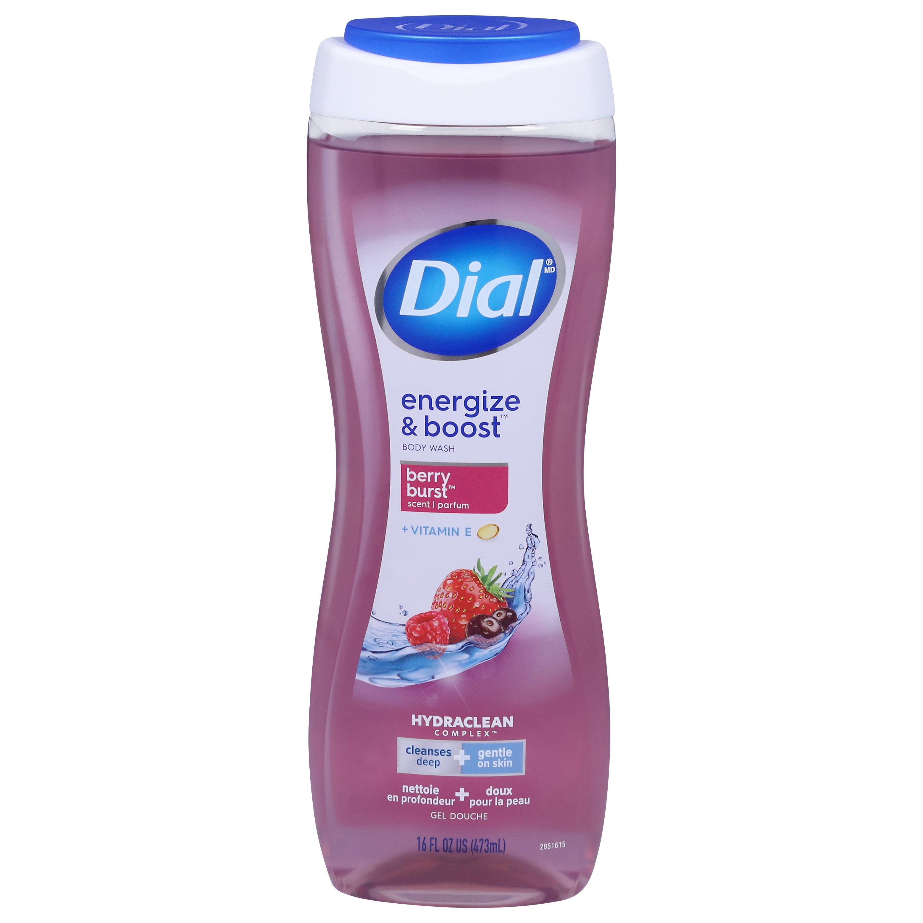 2X - Dial Energize & Boost Berry Burst Body Wash - 16 oz - Walmart.com