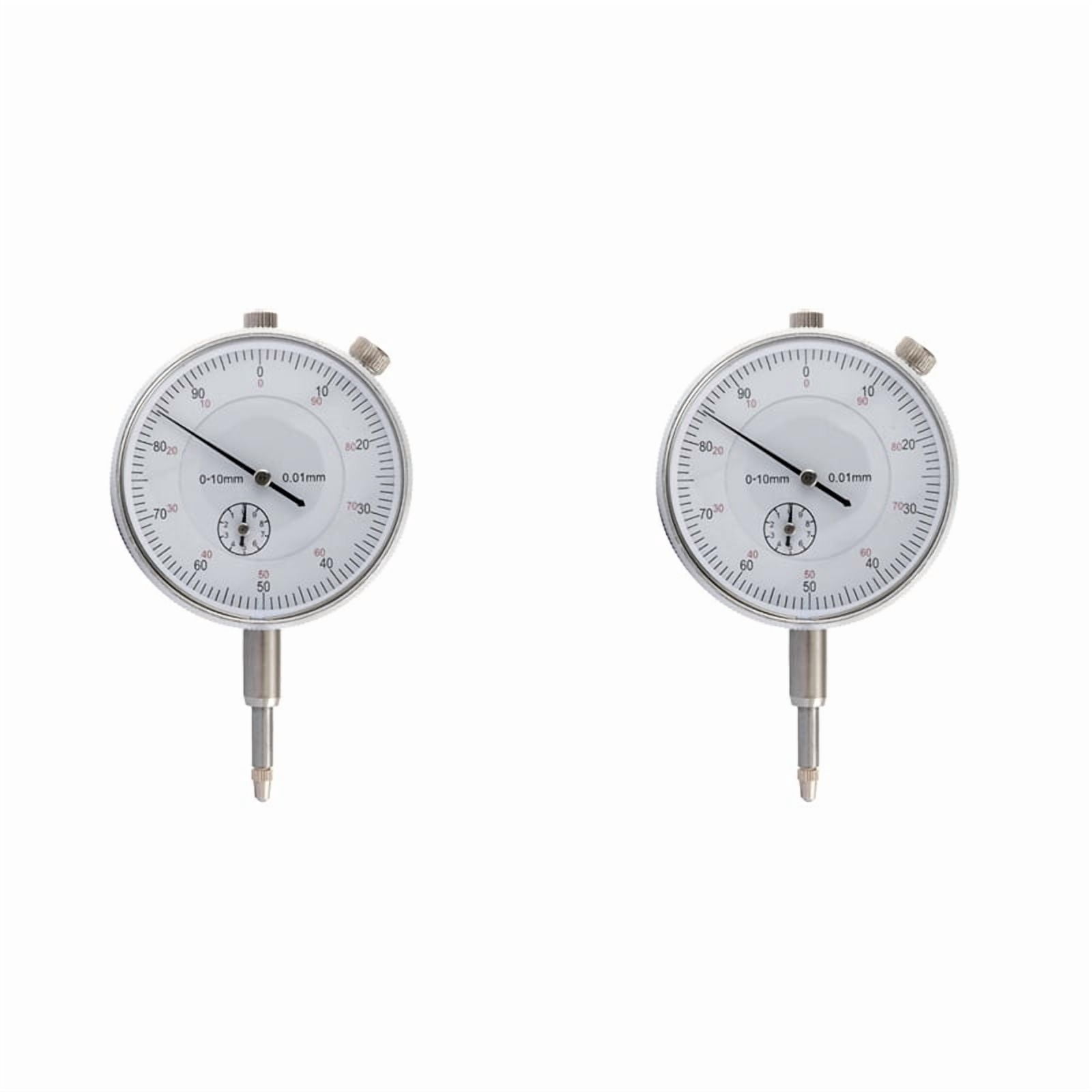 2X Dial Indicator Micrometer Hour Type Indicator Comparator Measuring ...