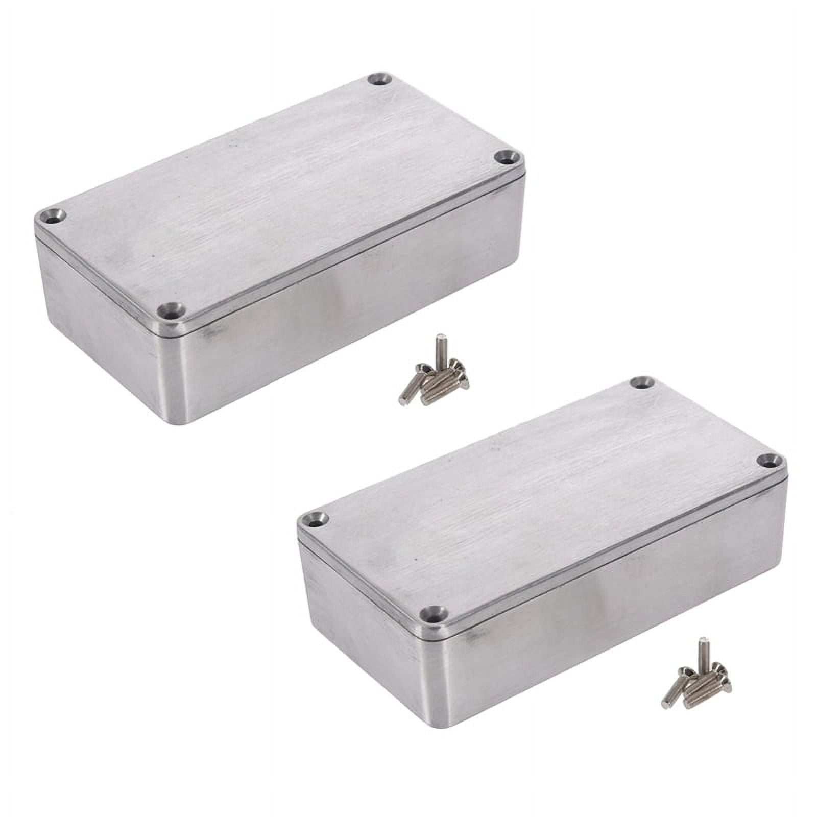 2X Diecast Aluminium Electronics Project Box Case Enclosure Instrument ...