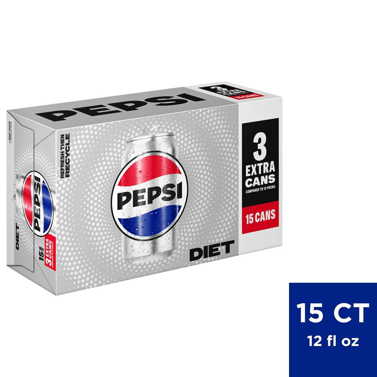 2X - Diet Pepsi - 15pk/12 fl oz Cans - Walmart.com