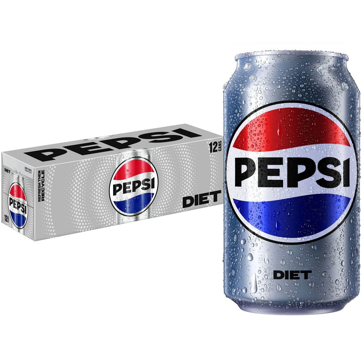 2X - Diet Pepsi Cola Soda - 12pk/12 fl oz Cans - Walmart.com