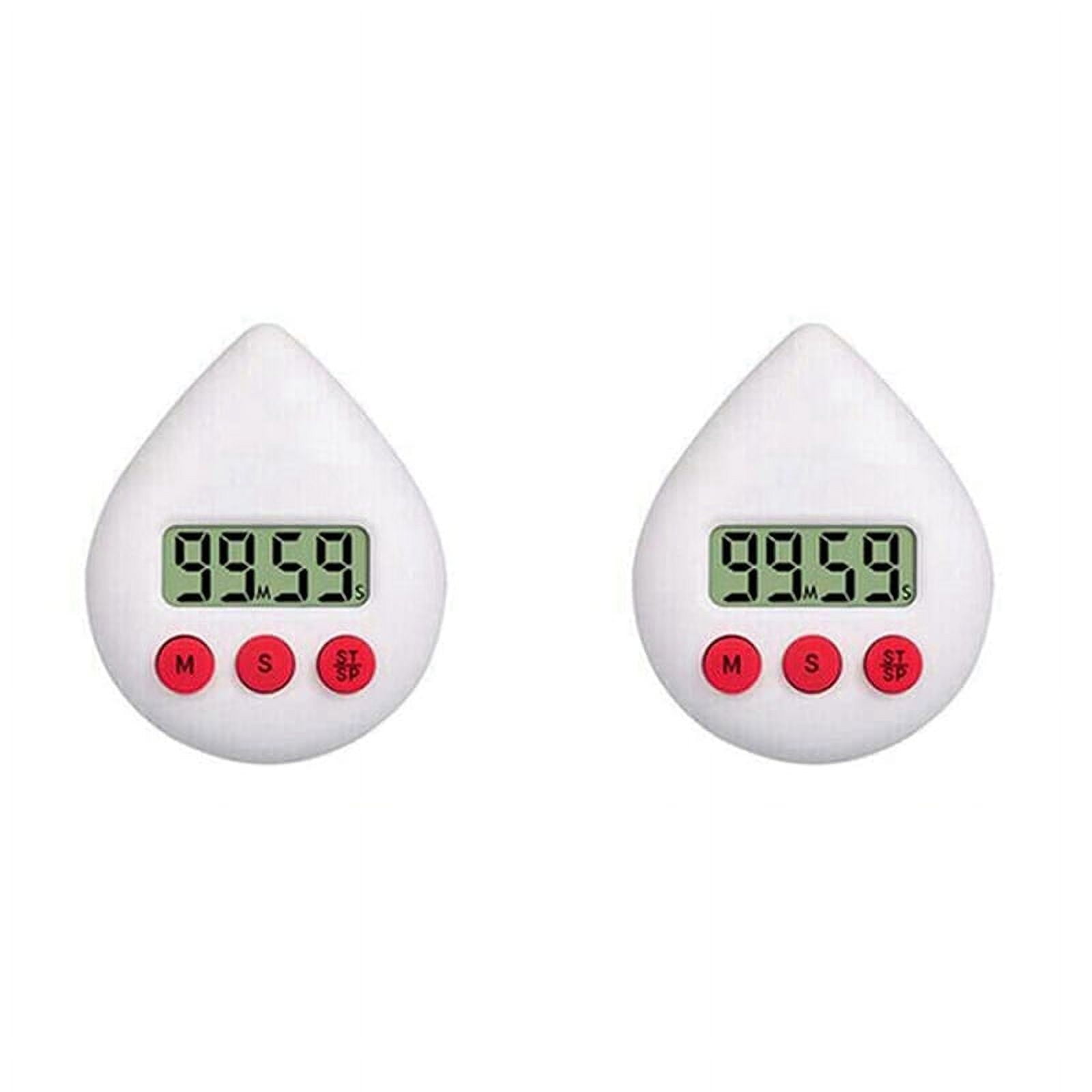 2X Digital Bathroom Clock Waterproof Shower Clock Timer Temperature ...