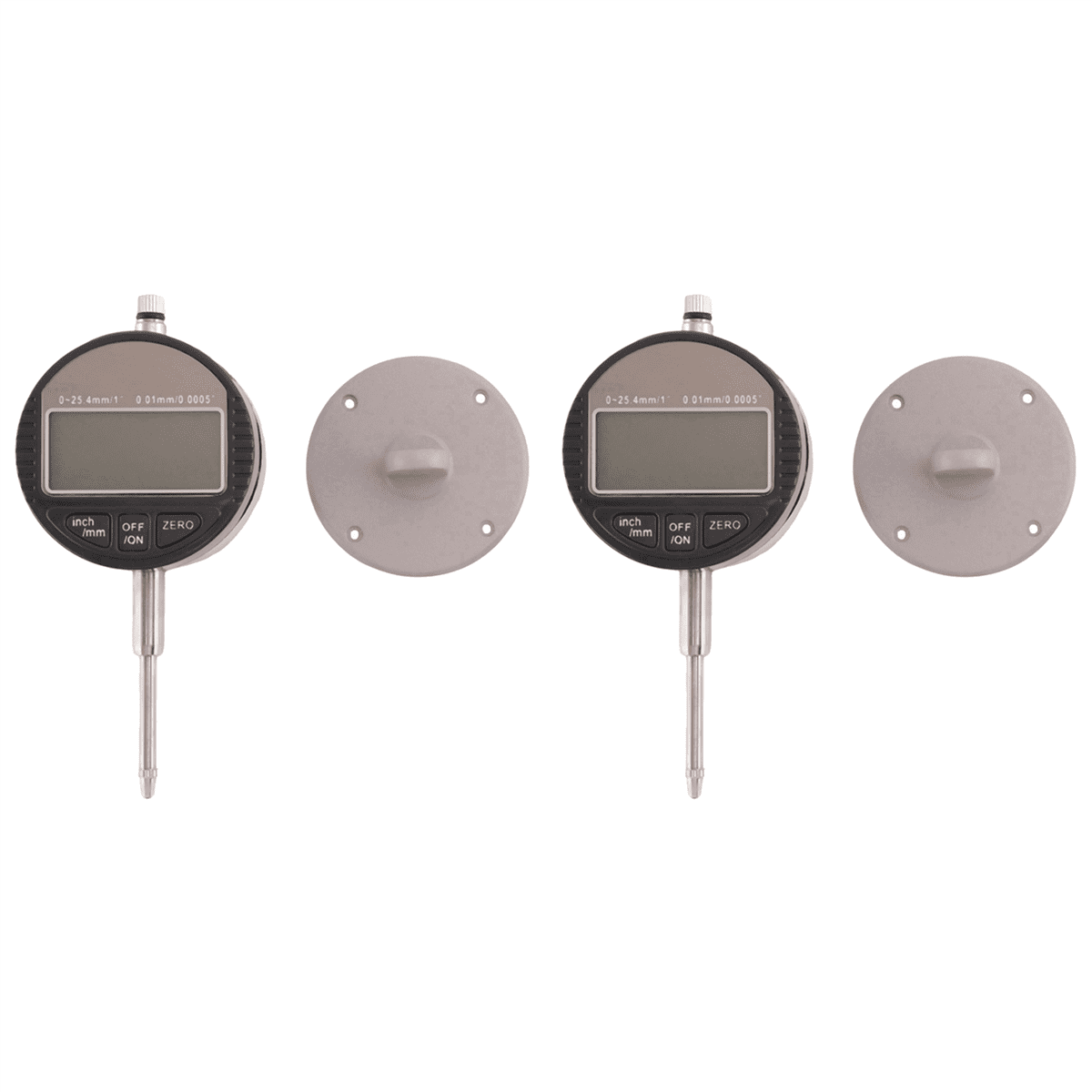 2X Digital Dial Indicator DTI 0.01mm/.0005inch Range 0-25.4mm/1inch ...