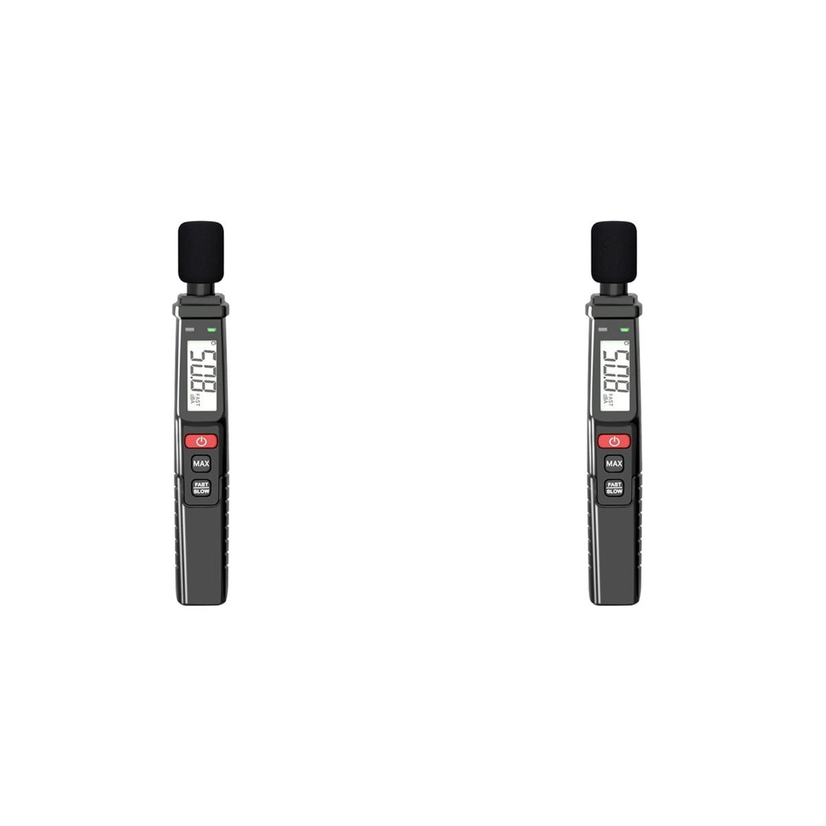 2X Digital Noise Meter Sound Level DB A-Weighted 30-130dB Audio ...