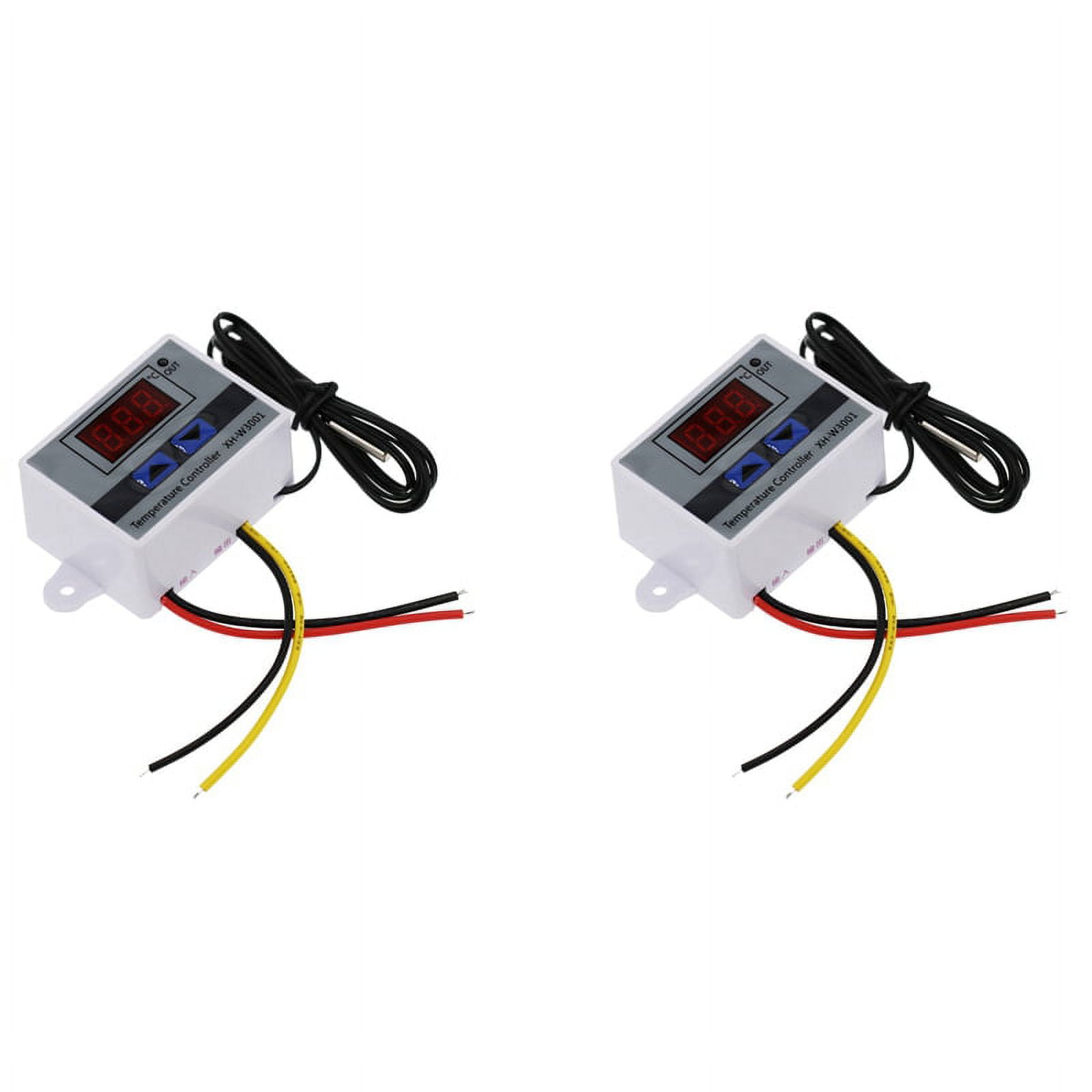 2X Digital Temperature Controller Display Thermostat Control Switch and ...