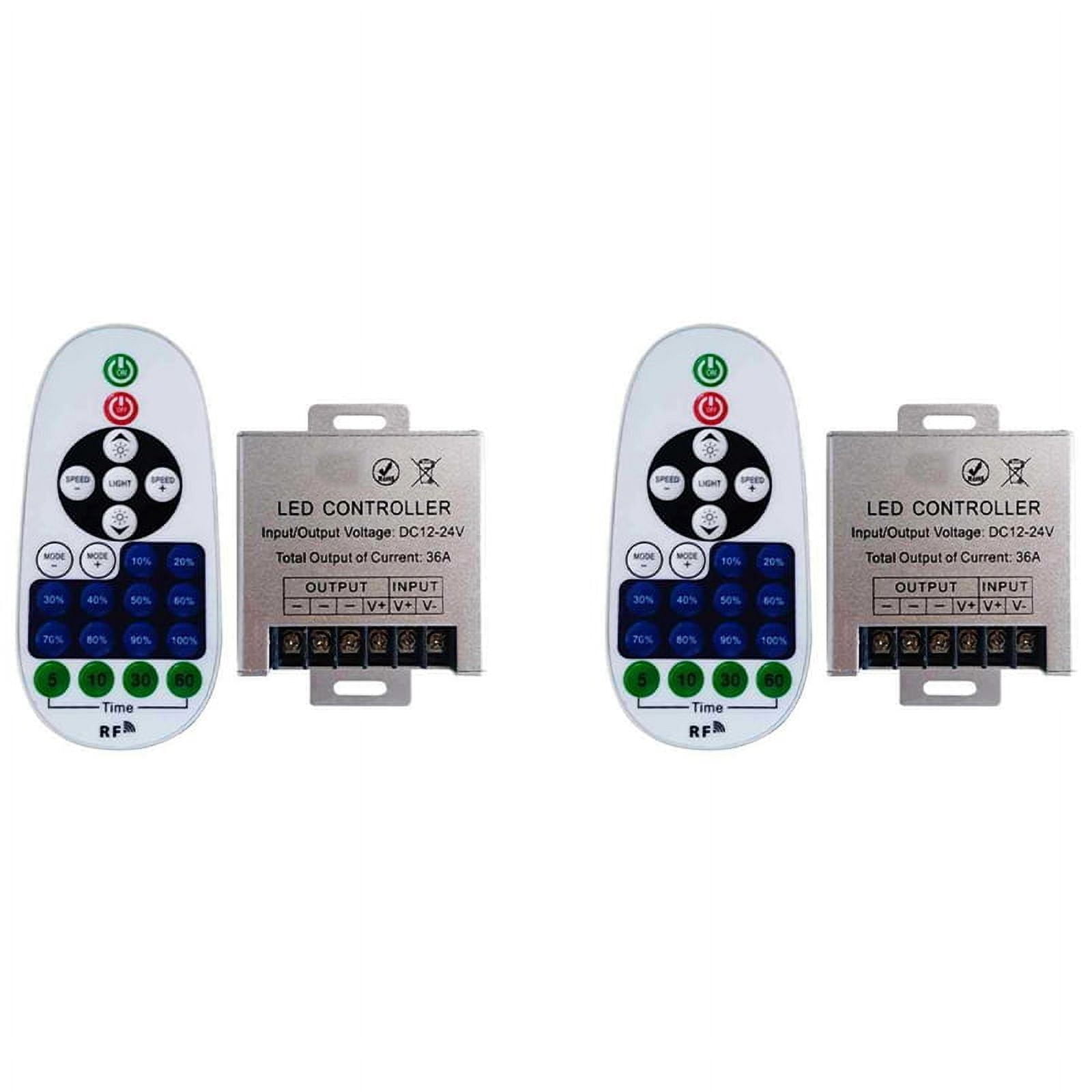 2X Dimmer Remote Big Power 360W Led Box Controller for Single Color Led ...