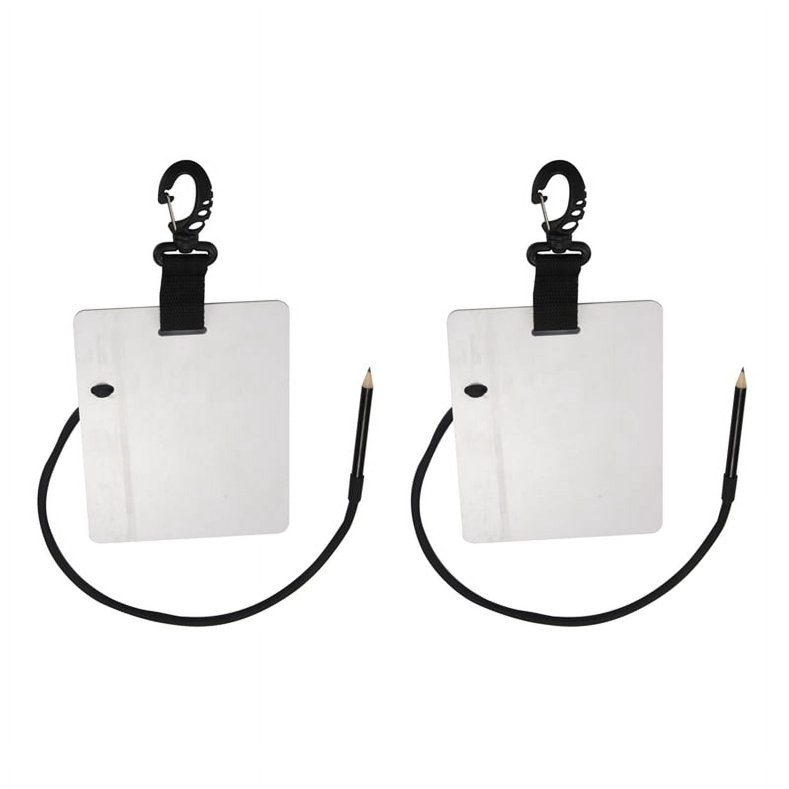 2X Dive Underwater Writing Diving Wordpad Gear Board with Swivel Clip ...