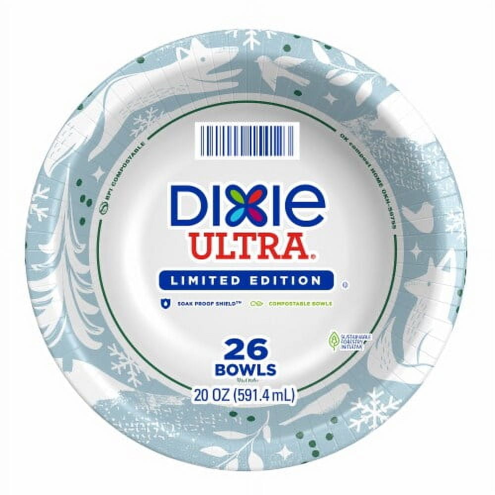 2X - Dixie Ultra 20 Ounce Disposable Paper Bowl 26 ct - Walmart.com