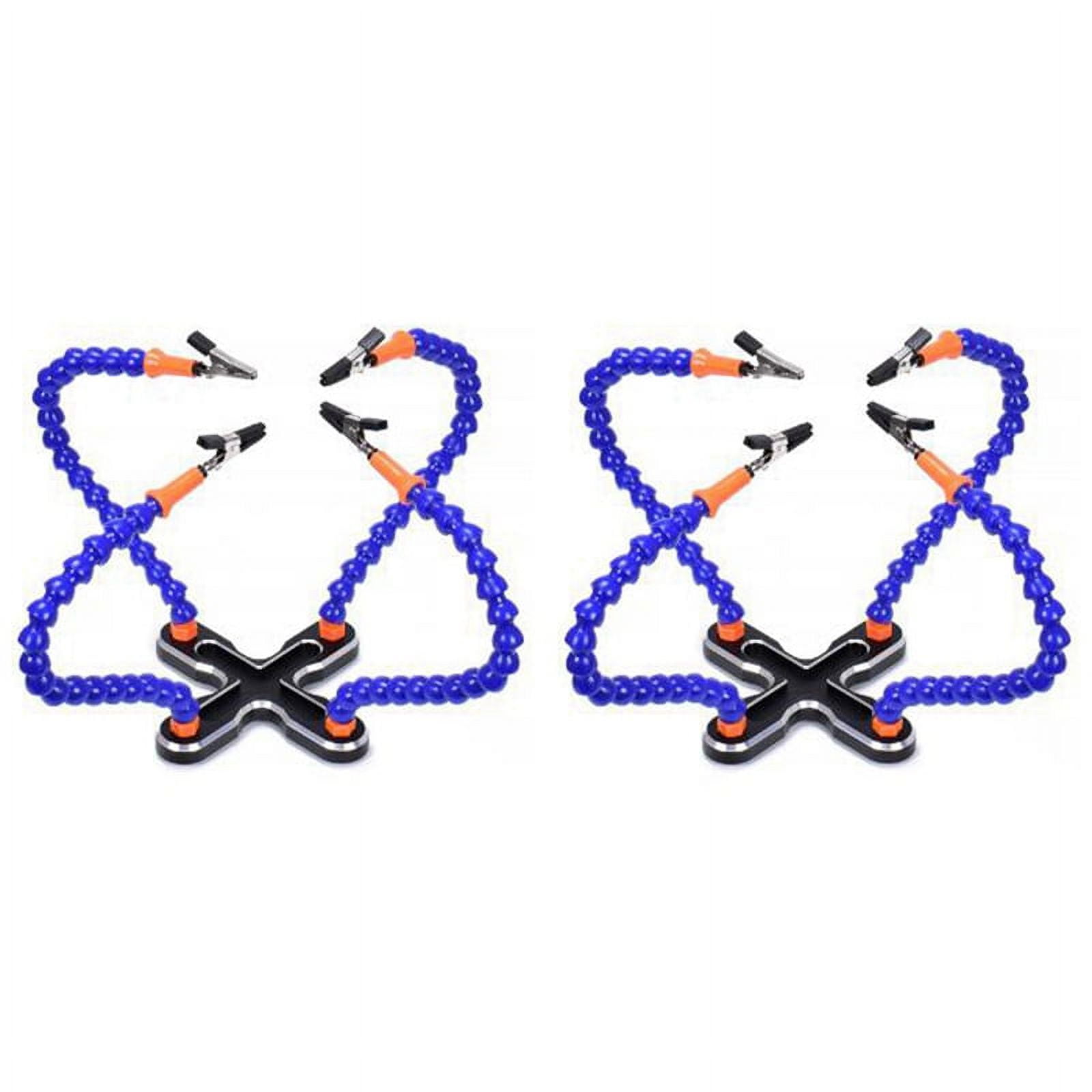 2X Diy Soldering Third Hand 4Pc Flexible Arms Welding Helping Stand ...