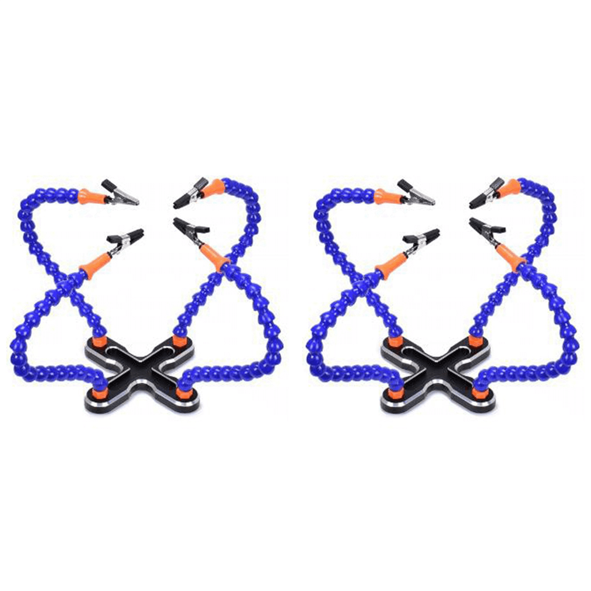 2X Diy Soldering Third Hand 4Pc Flexible Arms Welding Helping Stand ...