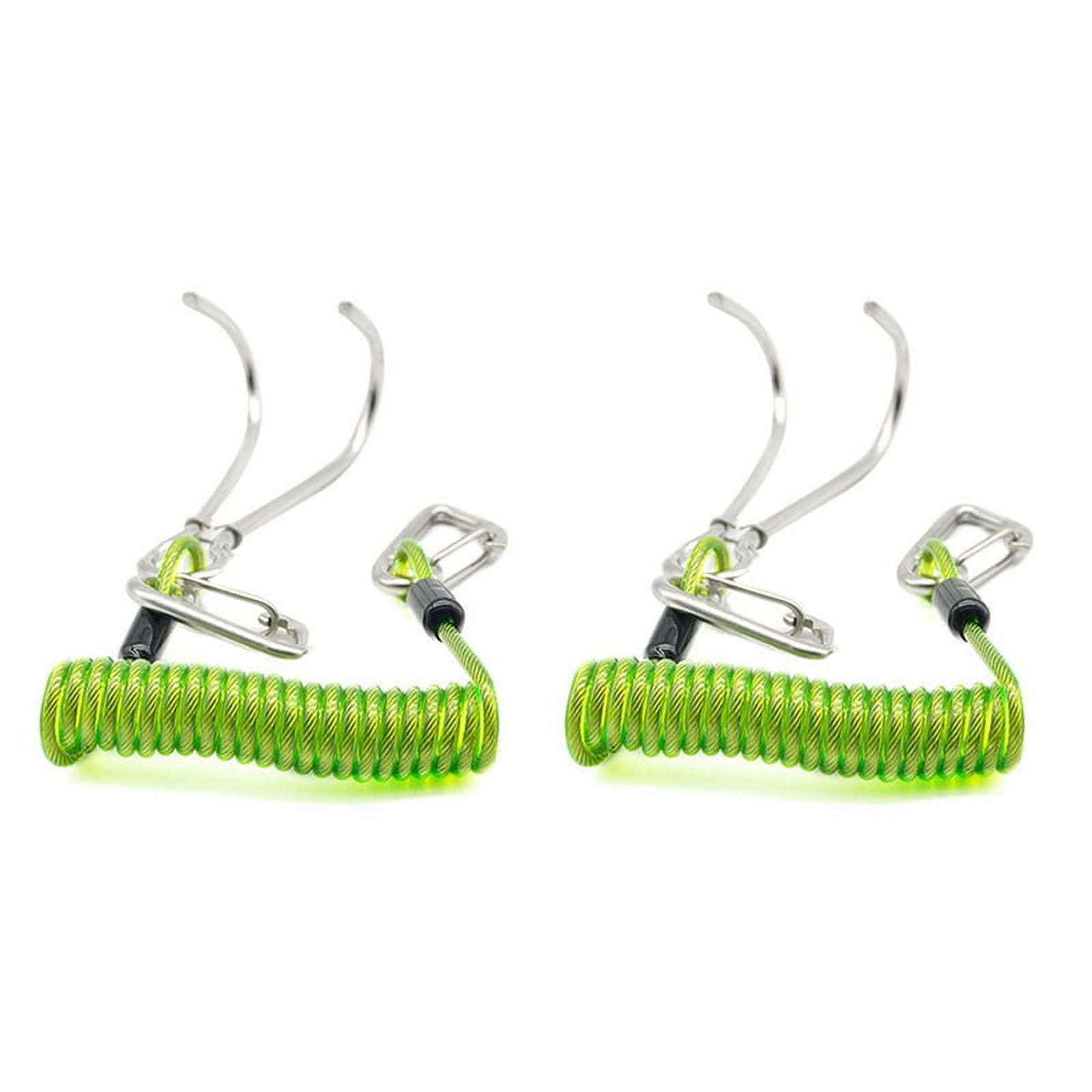 2X Double Head Dive Reef Rafting Hook Stainless Steel Reef Hook Spiral ...