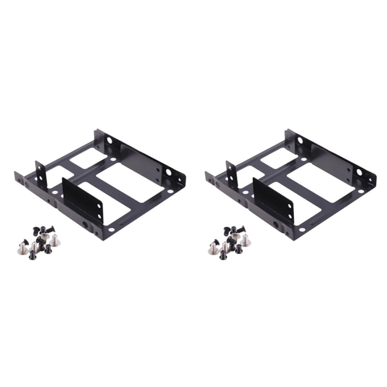 2X Double Layer SSD Metal Frame 2.5 to 3.5 Internal Mounting Computer ...