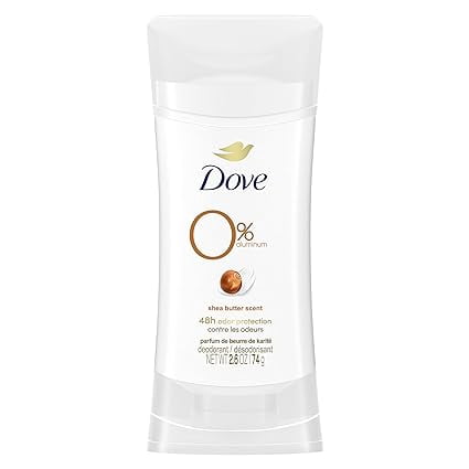 2X - Dove 0% Aluminum Deodorant Stick Non irritating Deodorant for ...