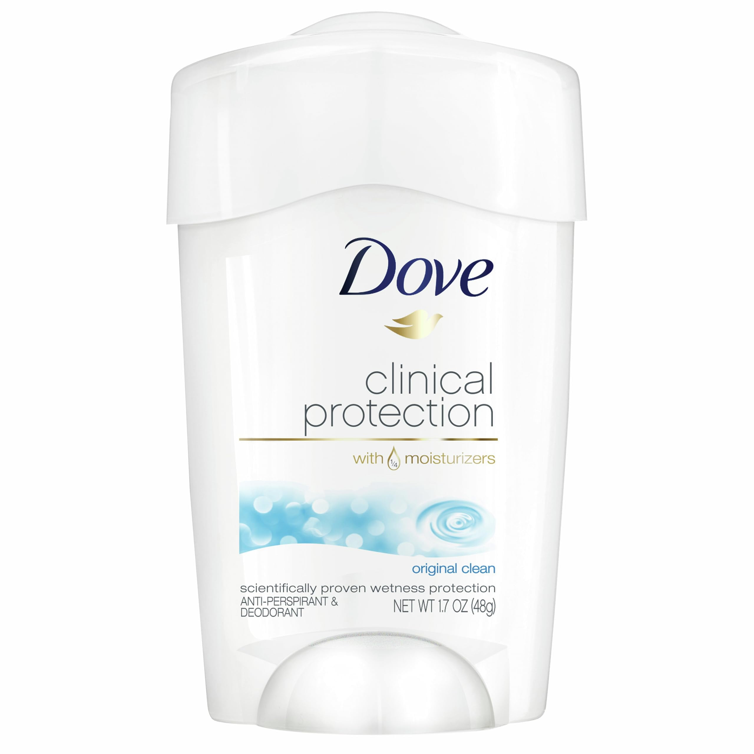 2X - Dove Clinical Protection Antiperspirant Deodorant For Sweat And Odor Protection Original ...