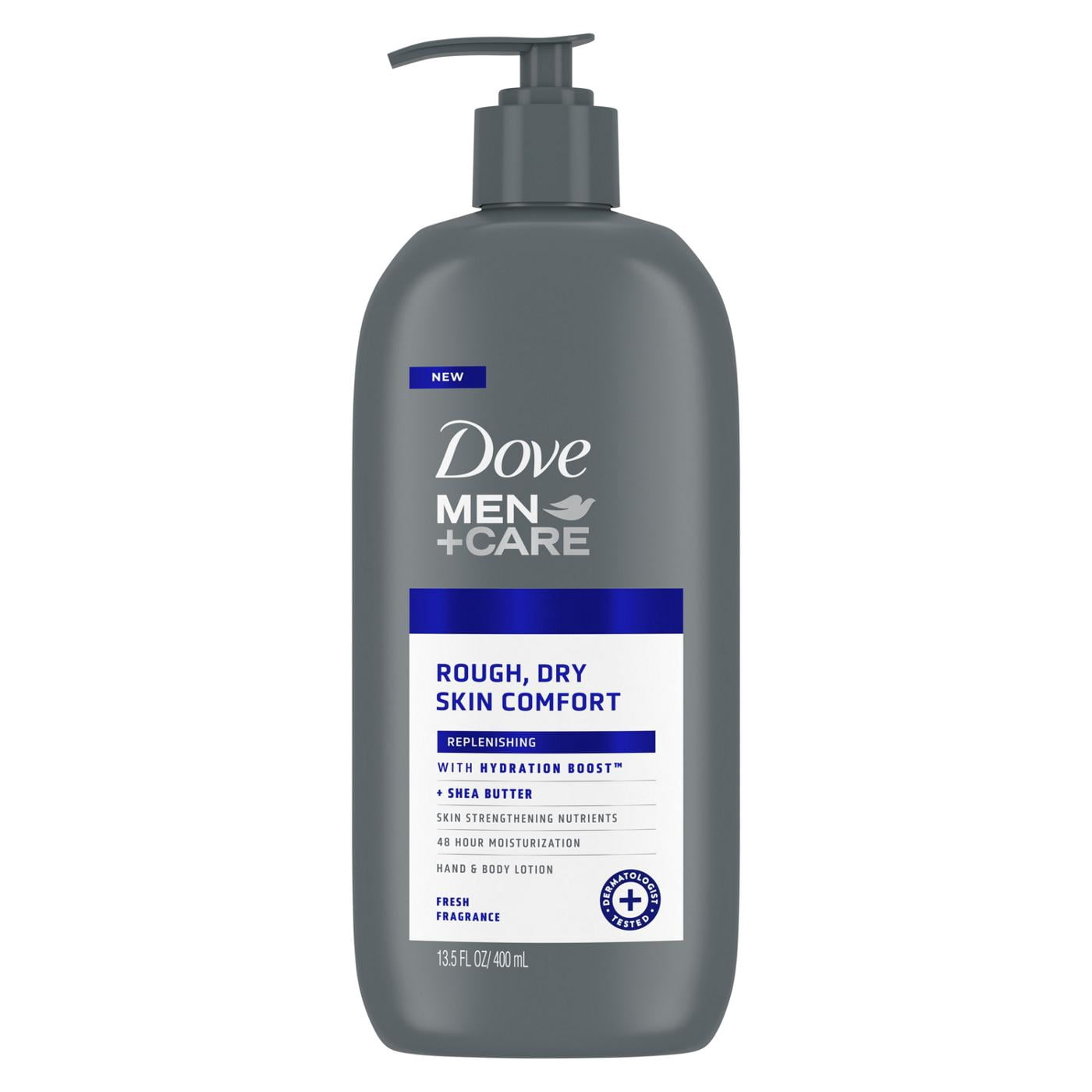 2X - Dove Men+Care Replenishing Hand & Body Lotion - Shea Butter 13.5 ...