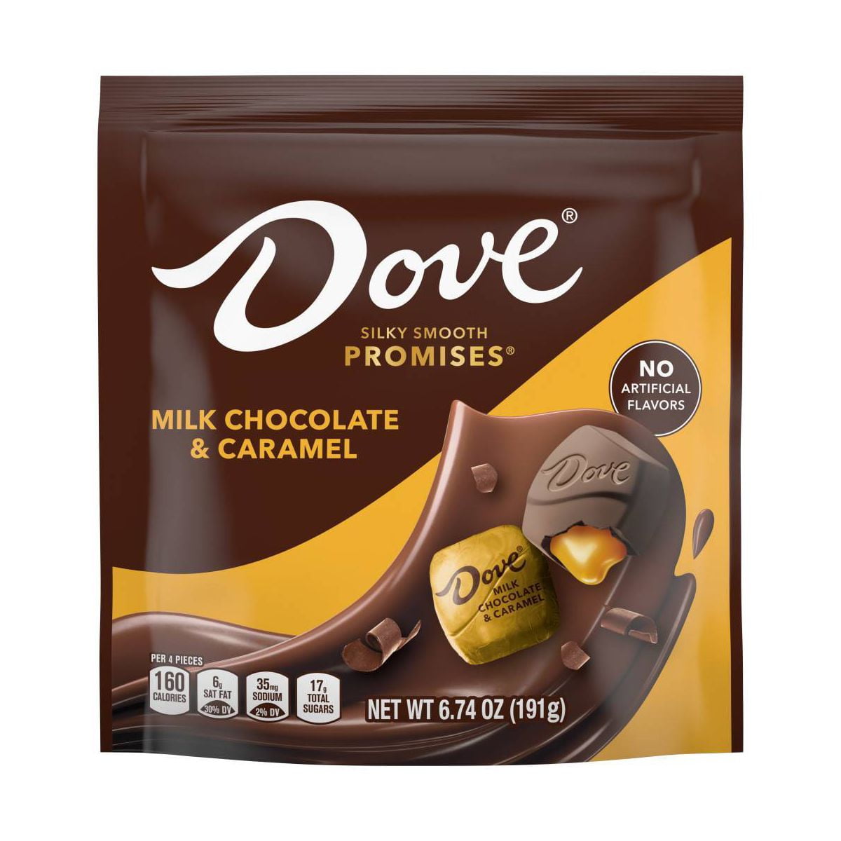 2X - Dove Promises Milk Chocolate Caramel Candy - 6.74oz - Walmart.com