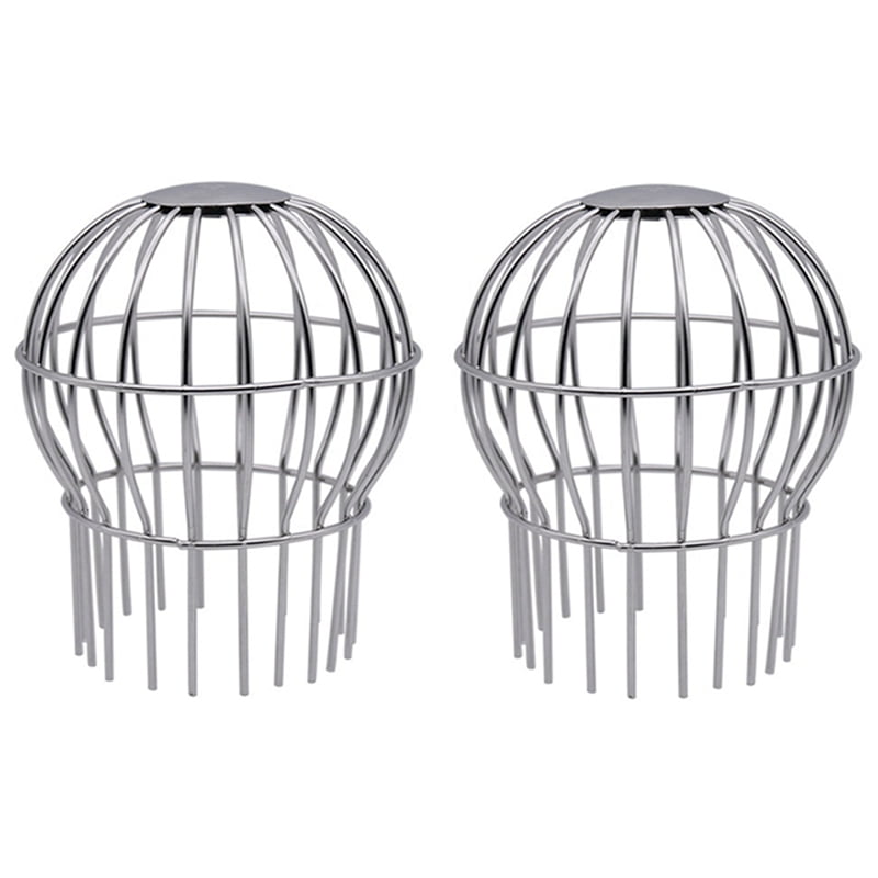 2X Drain Outdoor Roof Anti - Blocking Line Cap Round Net Cover Drainage ...